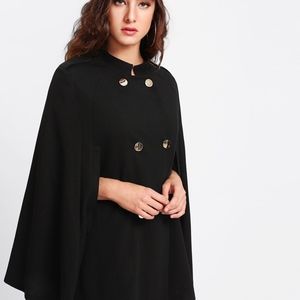 Simplicity | Jackets & Coats | Womens Capestyle Coat With Bat Sleeves ...